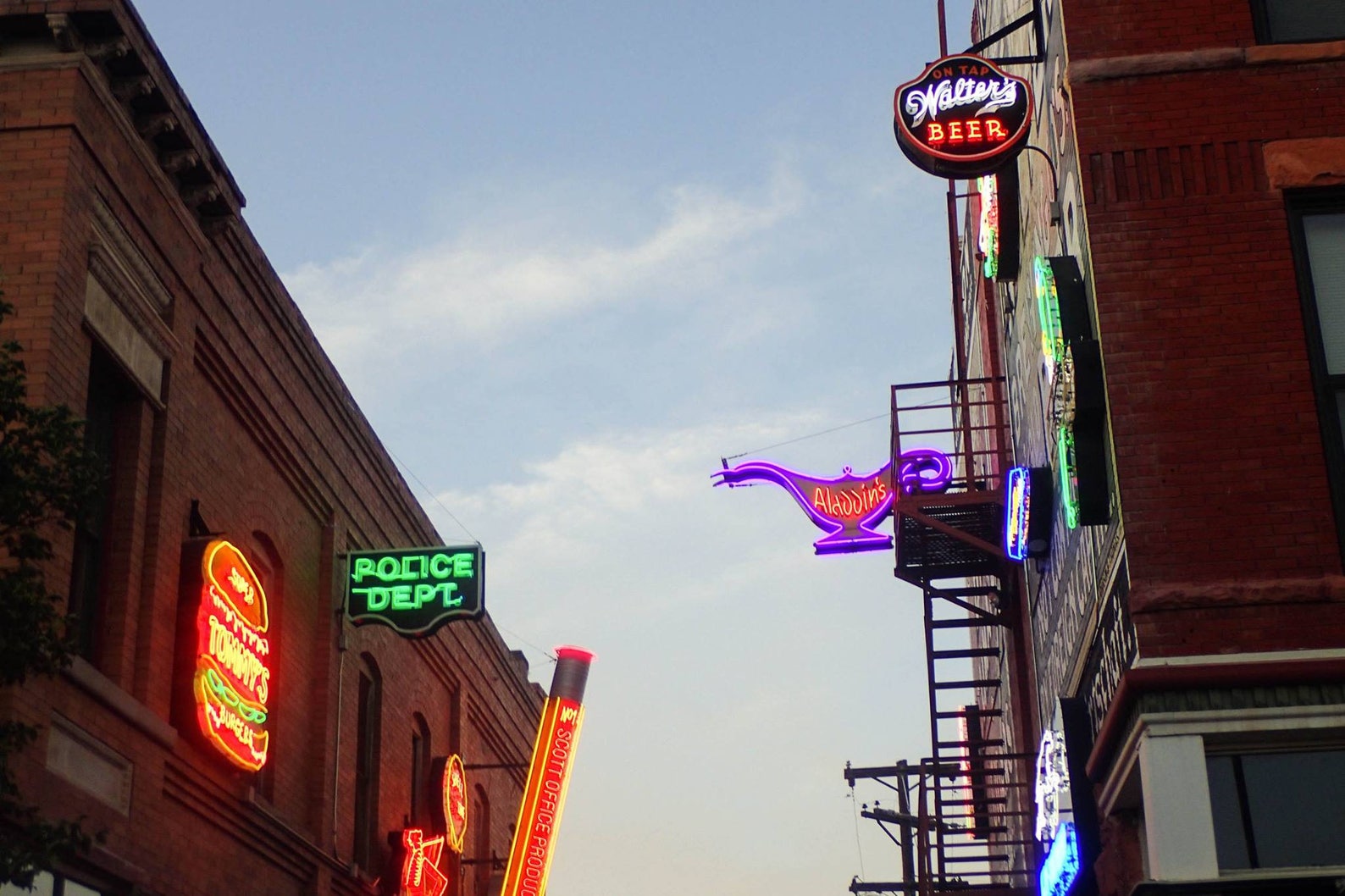 Neon Alley (wall Print) - Etsy