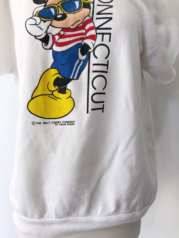 Vintage 80s Connecticut MICKEY MOUSE Disney Cut-Off S… - Gem