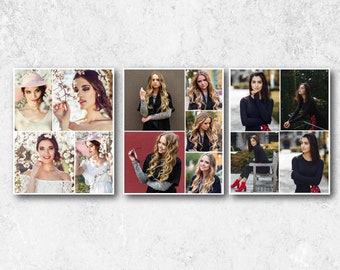 16x20 Photo Collage Template Pack, Photo Template, Digital Design ...