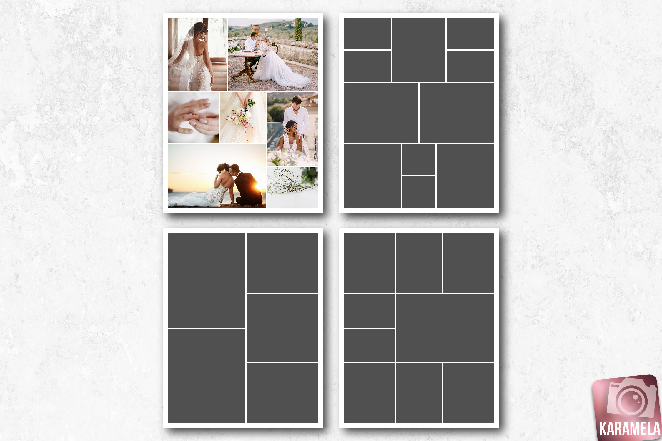 8x10 Photo Collage Templates for Photographers Digital - Etsy Australia