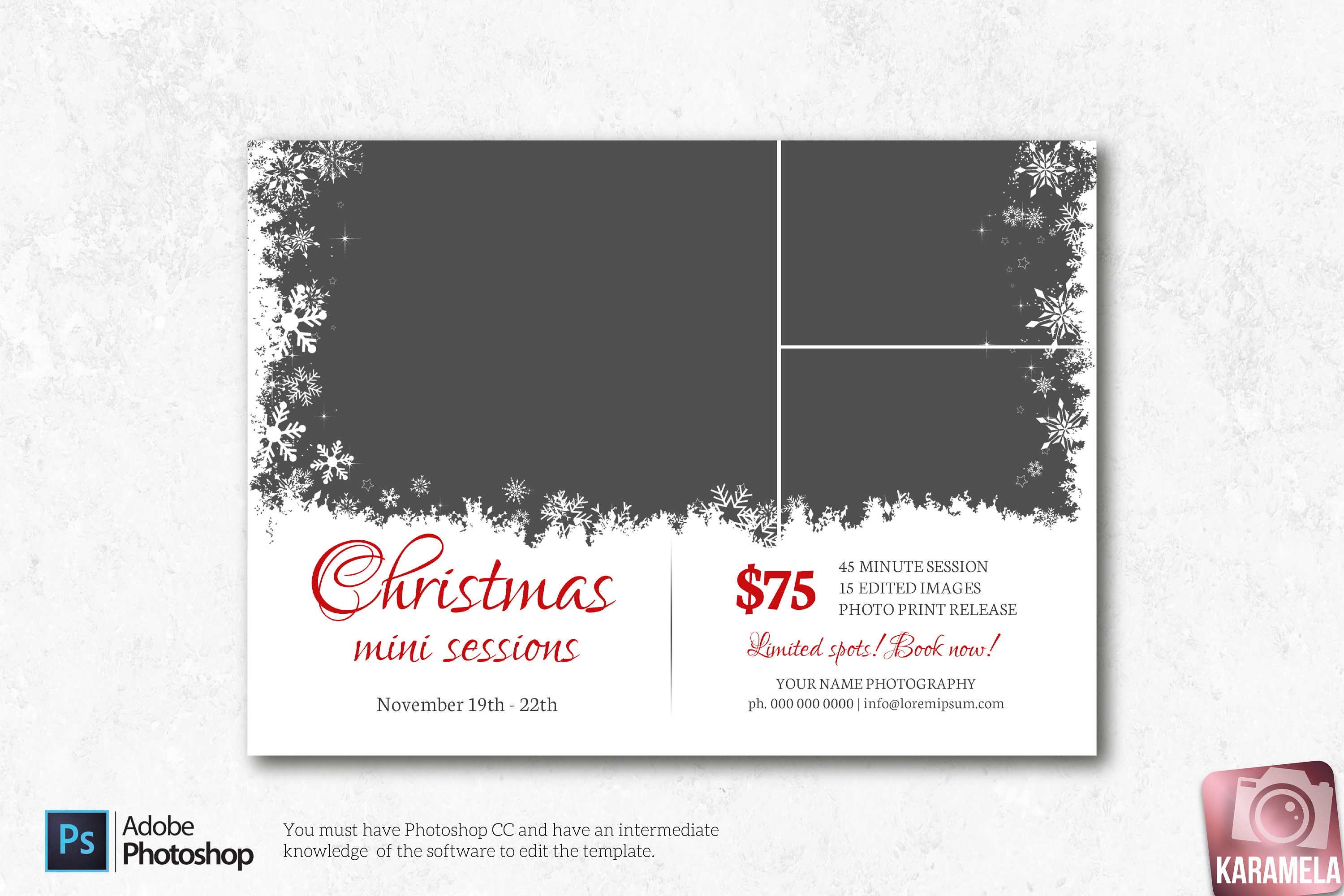Christmas Mini Sessions Template Christmas Minis Template | Etsy