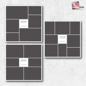12x12 Photo Collage Templates for Photographers Blog Board Templates ...