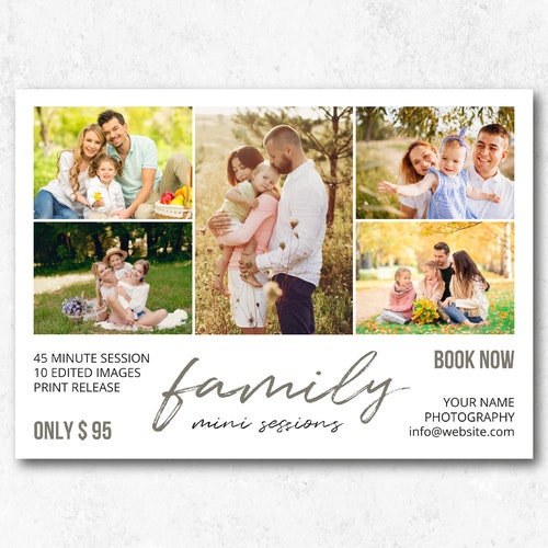 Mini Session Template Photography Marketing Photoshop - Etsy