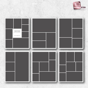 8x10 Photo Collage Templates Digital Collages Photo Templates Bundle ...
