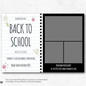 Back to School Mini Session Marketing Bundle Back to School Mini ...