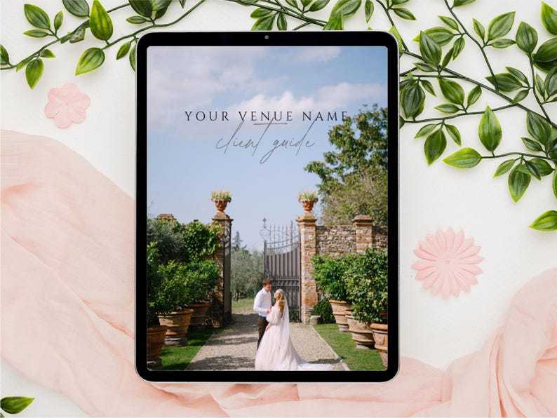 Wedding Venue Client Guide Template | Canva Template | DIY Venue Hire ...