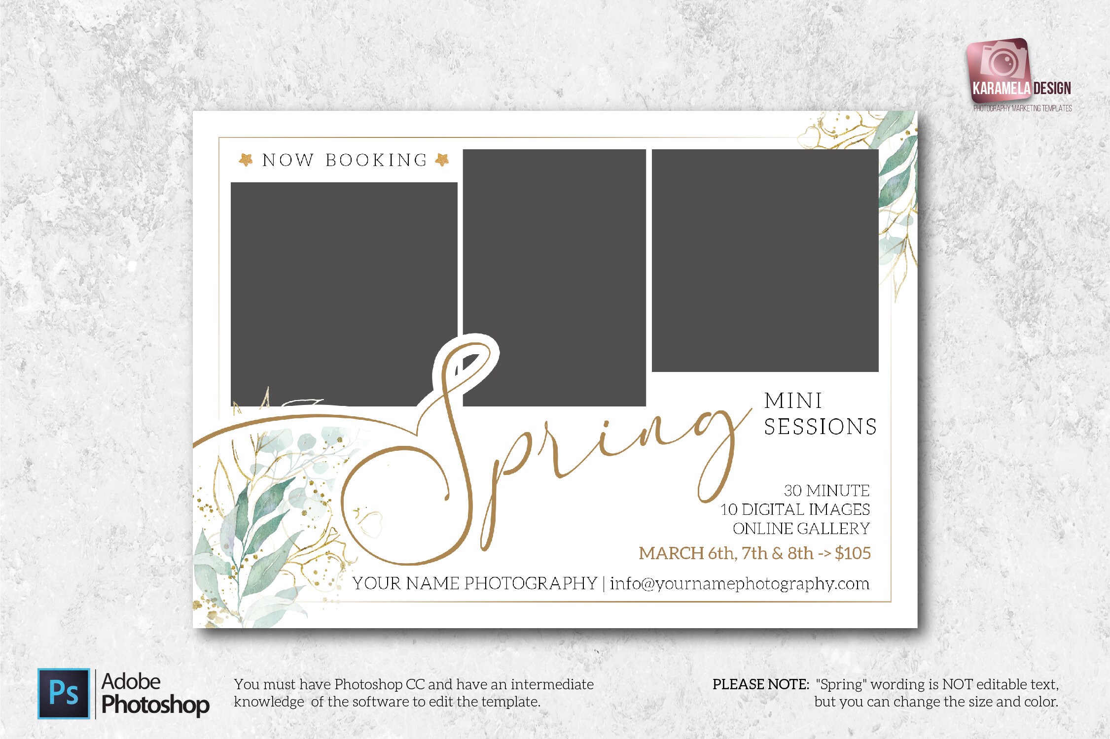 Spring Mini Sessions Template for Photographers Spring Minis - Etsy