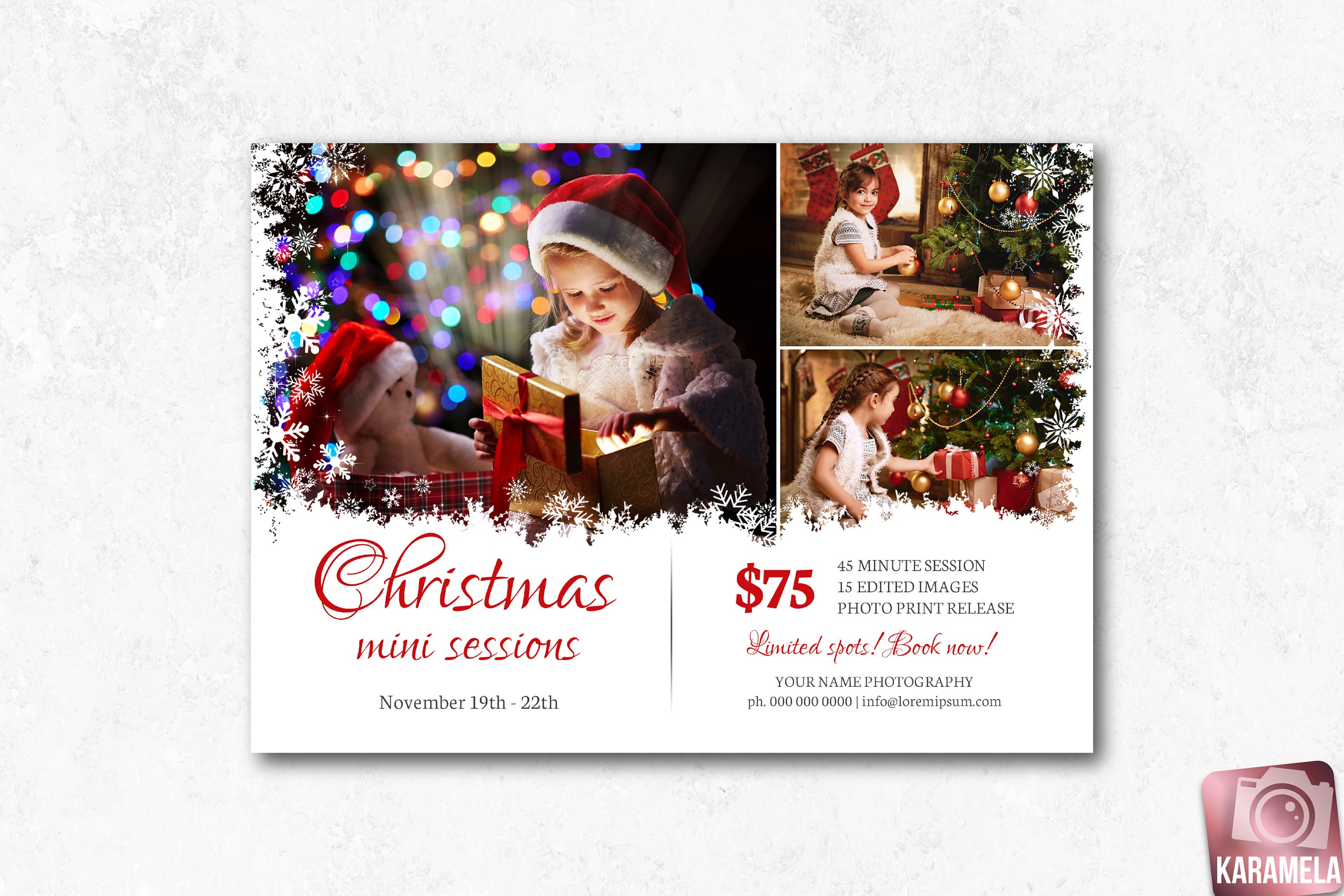 Christmas Mini Sessions Template Christmas Minis Template | Etsy