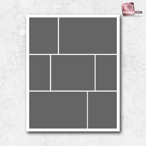 8x10 Collage Templates, Photo Collage Templates, Photo Template Pack ...