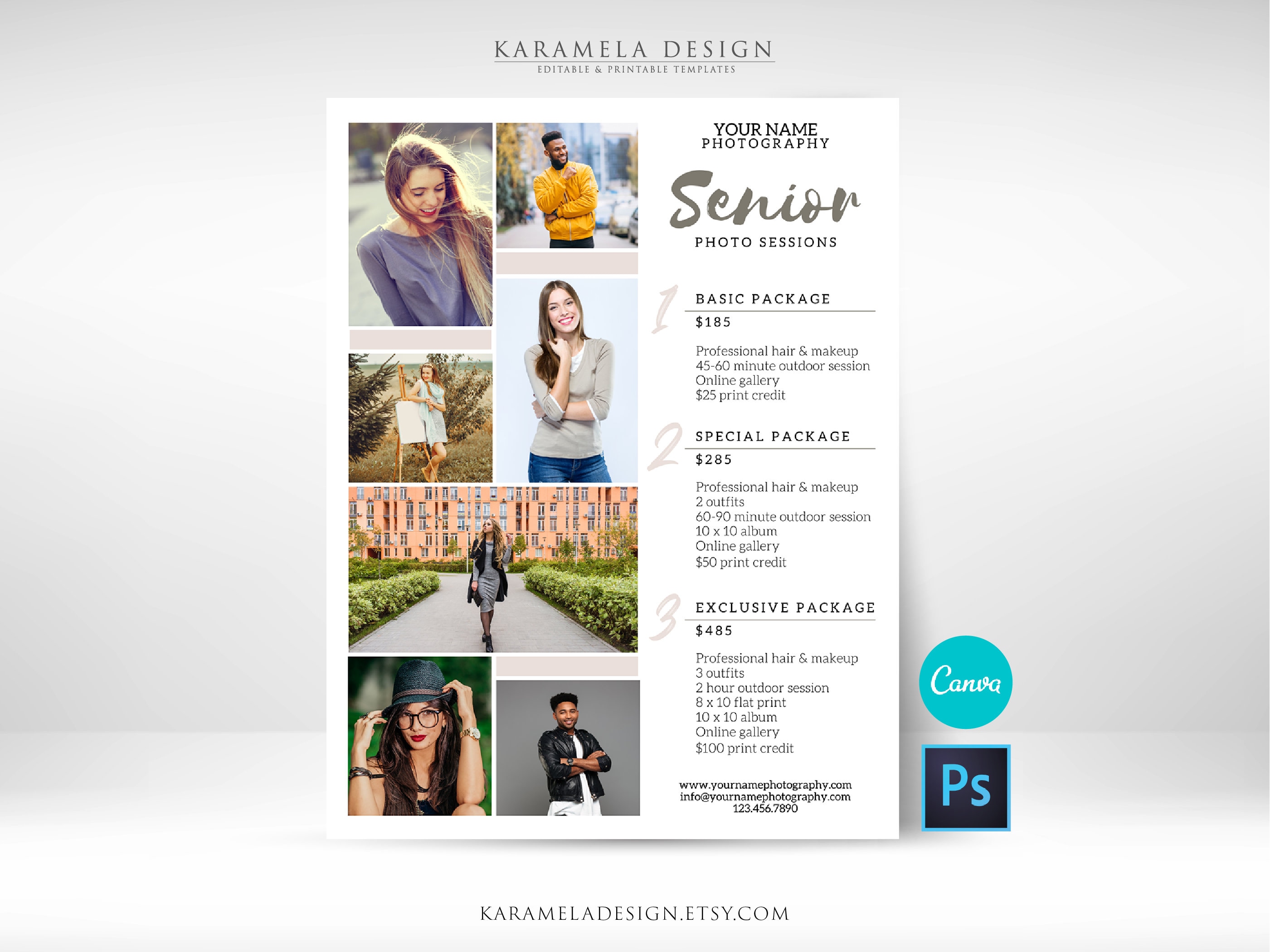 Sears Senior Portraits Packages