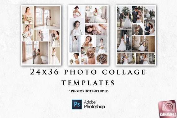 Plantillas De Collage De Adobe Paquete De Plantillas De Fotos De 8,5 X