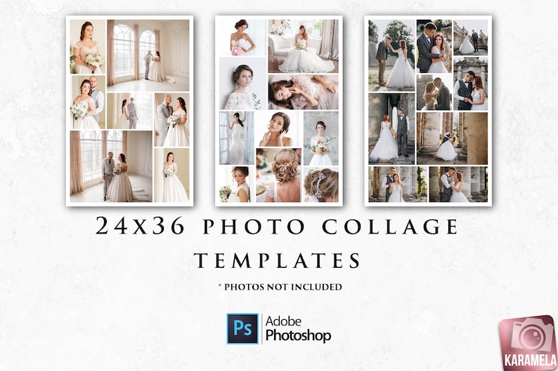 24x36 Photo Collage Template Pack Collage Templates Photo - Etsy Canada