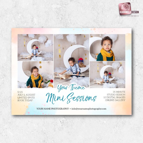 Mini Session Template for Photographers Photoshop Template | Etsy