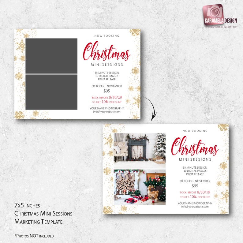 Christmas Mini Session Marketing Bundle Holiday Mini Sessions | Etsy