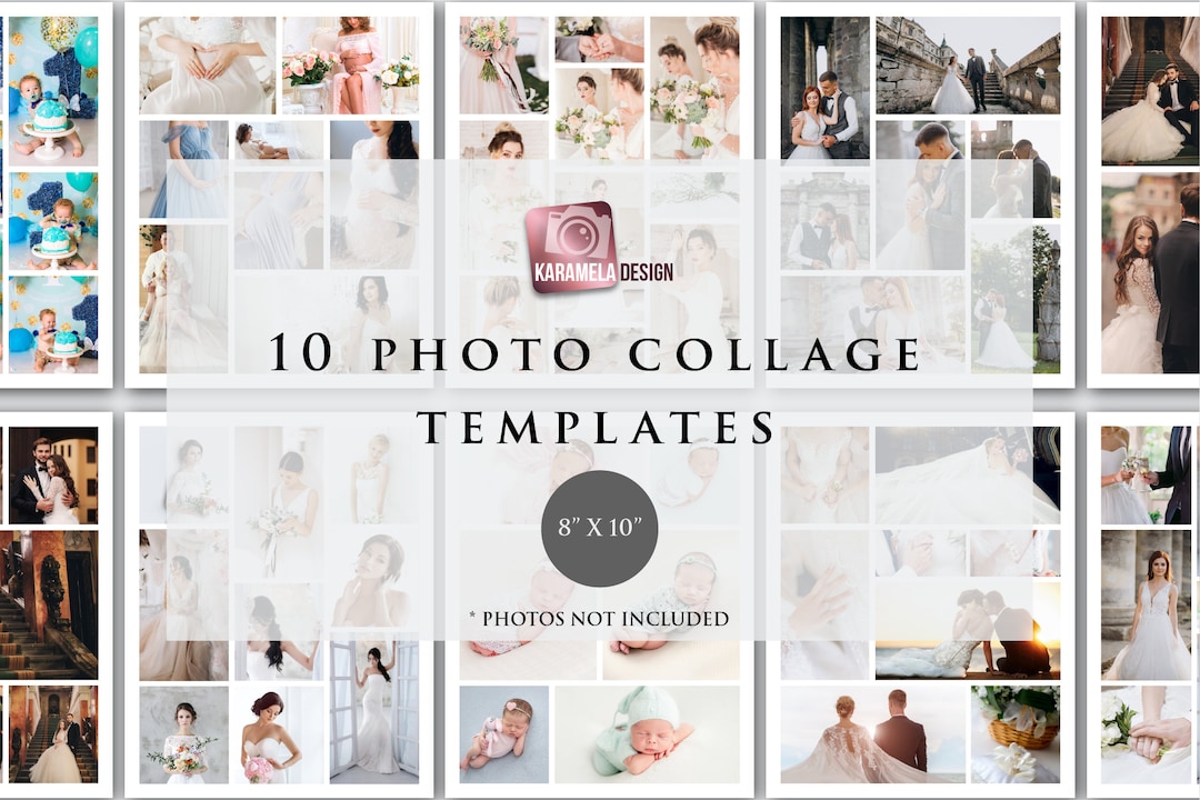 8x10 Photo Collage Bundle, Photo Storyboard, Photo Collage Templates ...