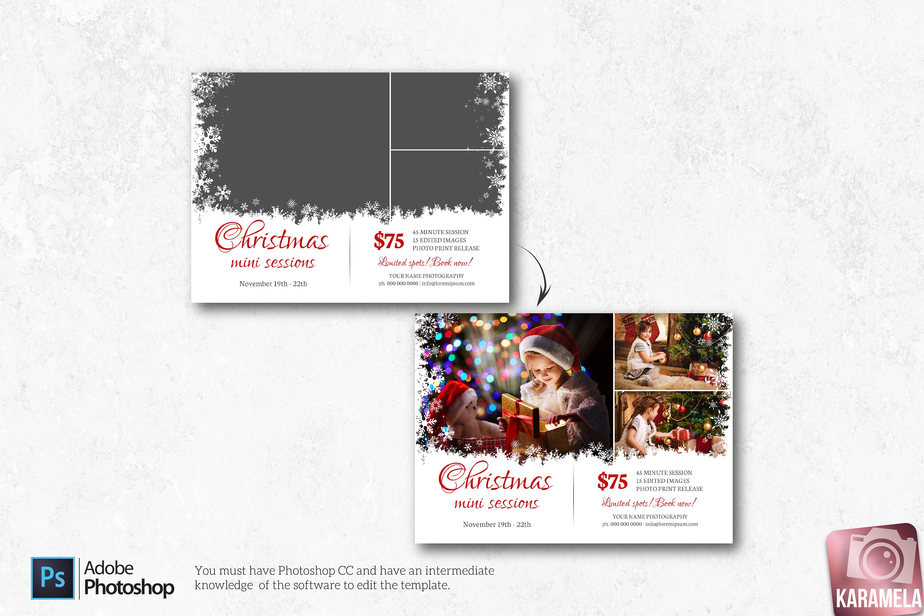 Christmas Mini Sessions Template Christmas Minis Template | Etsy