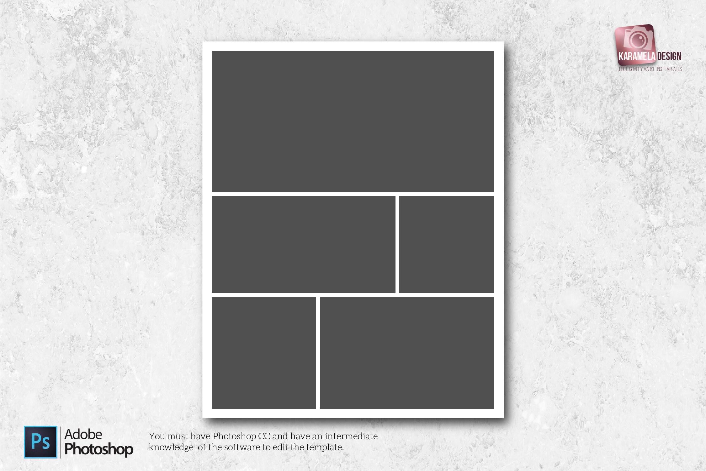 16x20 Collage Photo Collage Template Photoshop Template for | Etsy
