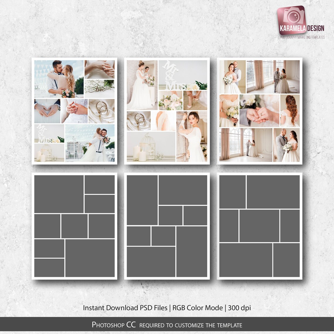 8x10 Collage Templates Photo Collage Templates Photo - Etsy