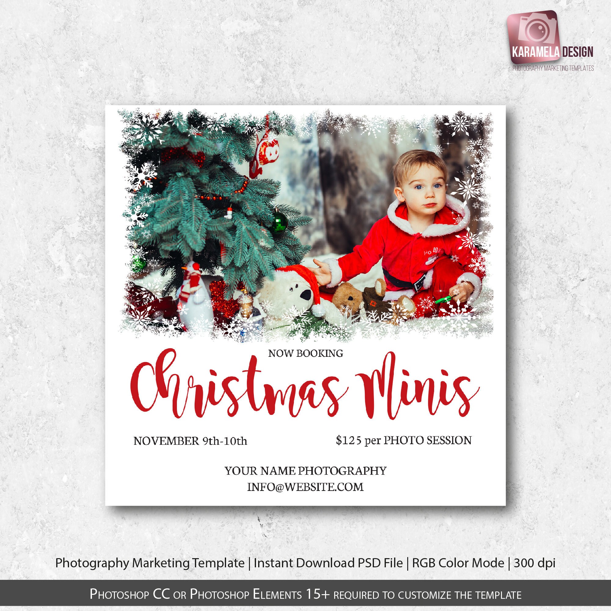 Paper & Party Supplies Stationery Photographer Marketing Template ...