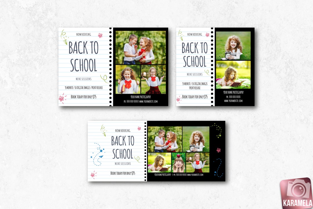 Back to School Mini Session Marketing Bundle Back to School Mini ...