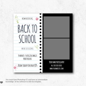 Back to School Mini Session Marketing Bundle Back to School Mini ...