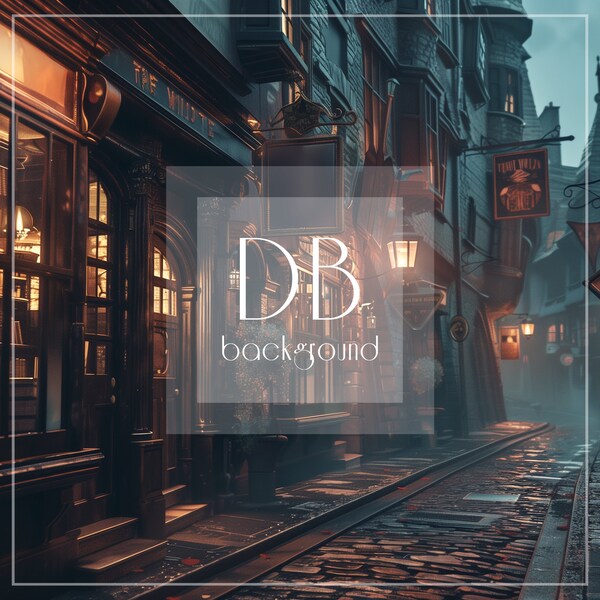 Diagon Alley Digital Backdrop - Etsy