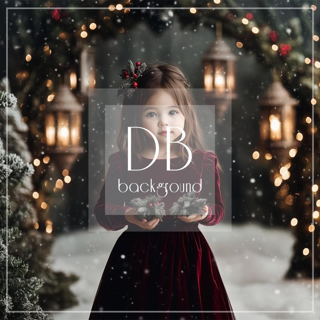 Christmas Digital Background | Christmas Forest Digital Backdrop ...