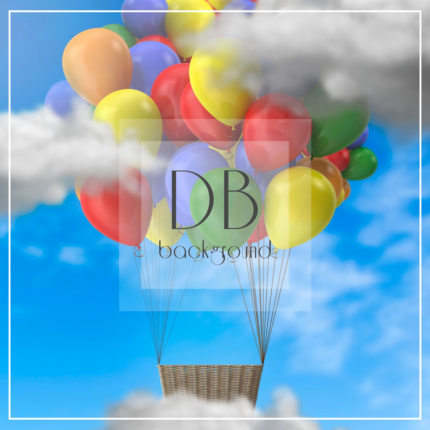 Hot Air Balloon Digital Background | Balloon Digital Background ...
