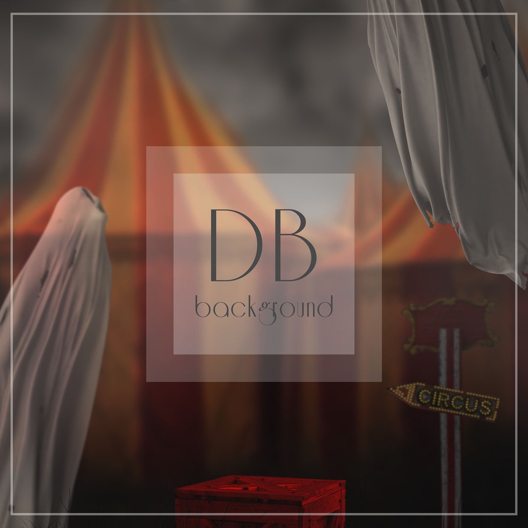 Ghost Circus Digital Background | Halloween Digital Background | Ghost ...