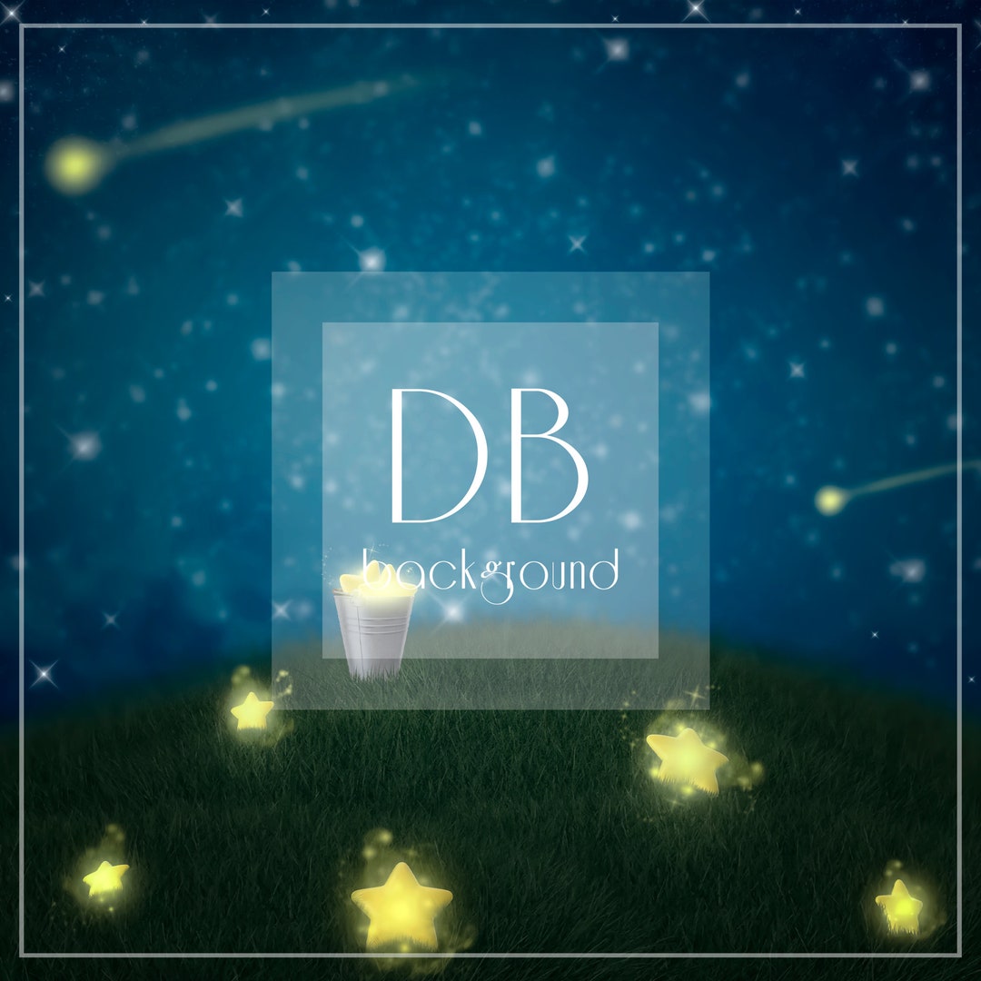 Catching Stars Digital Background | Falling Stars Digital Background ...