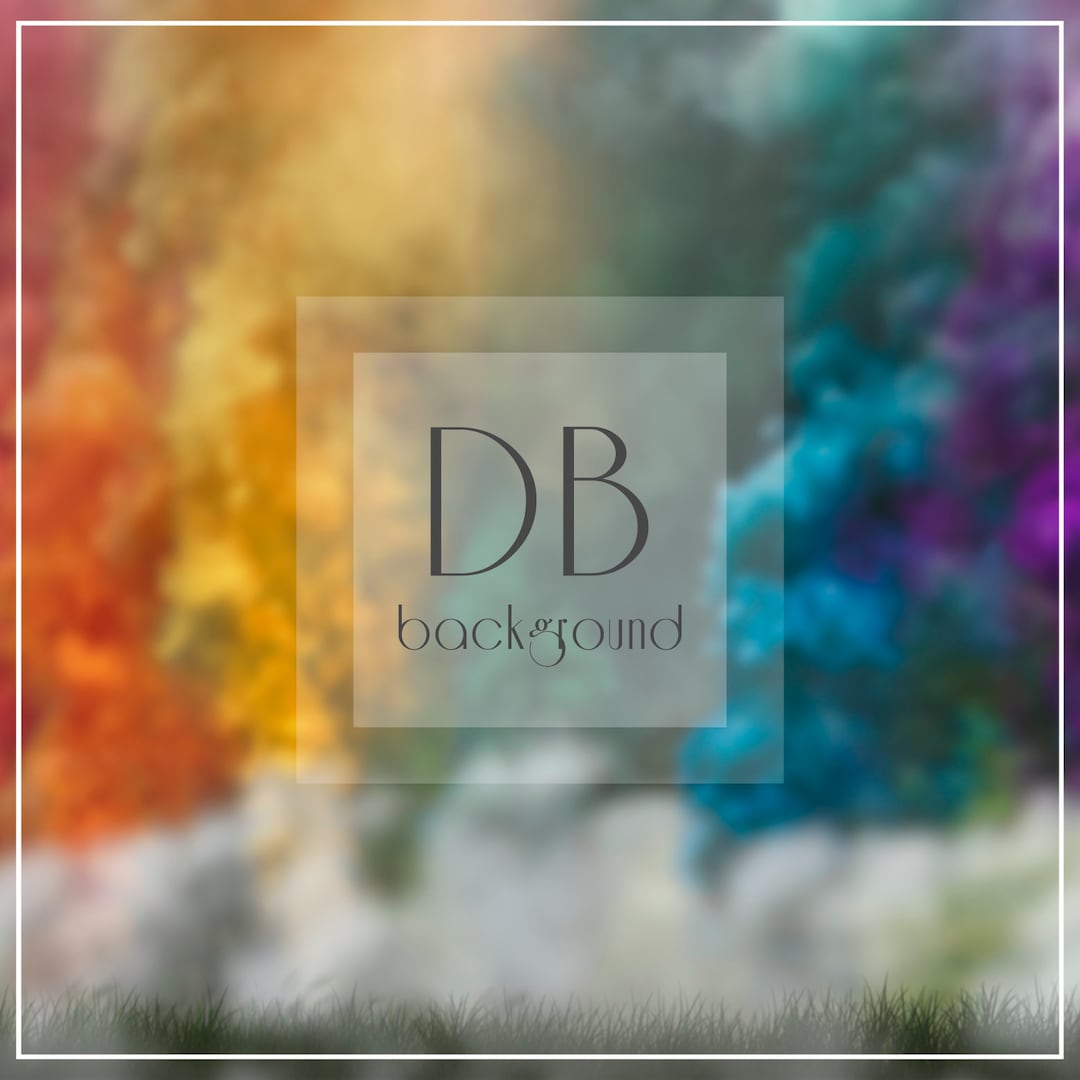 Rainbow Smoke Digital Background | Smoke Bomb Digital Background ...