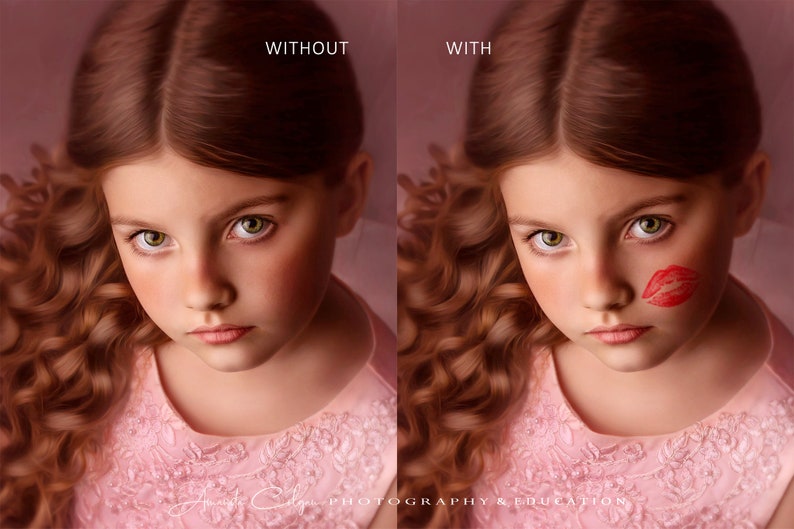 Lipstick Kiss Overlay | PNG Overlay | Valentine's Day Overlay ...