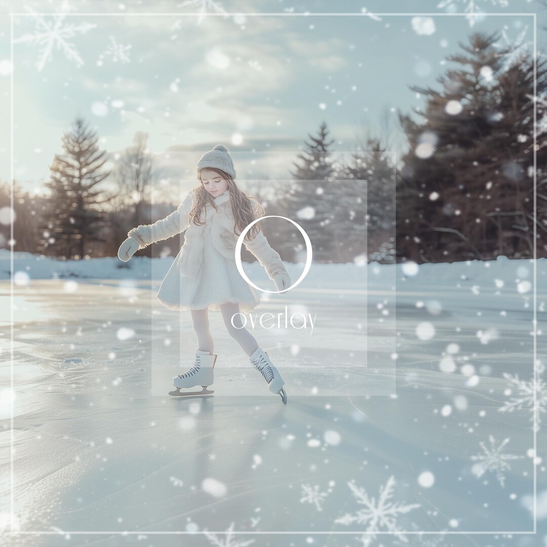 Snowflake Overlay | Winter Overlay | Falling Snow Overlay | Christmas ...