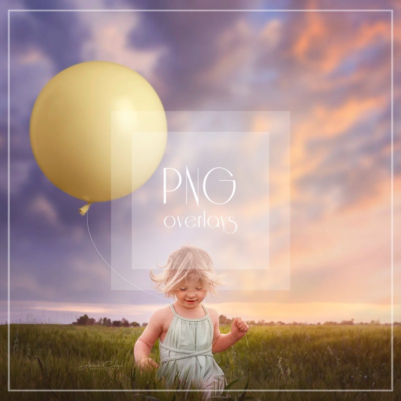 Balloon Overlay - Etsy