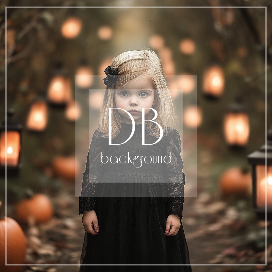 Autumn Digital Background | Autumn Path Digital Backdrop | Lantern and ...