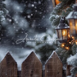 Christmas Digital Background | Winter Digital Backdrop | Portrait ...