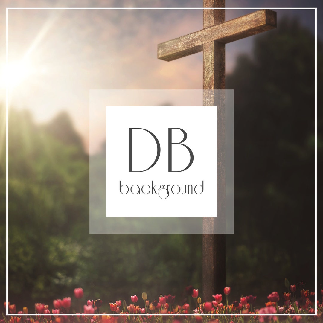 Easter Cross Digital Background | Cross Digital Backdrop | Easter ...