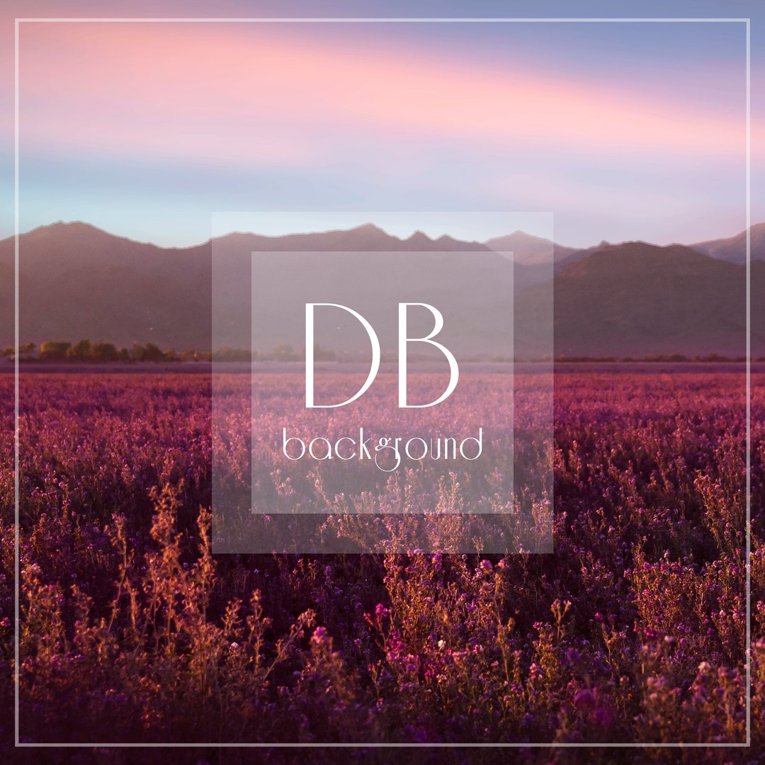 Purple Clover Field Digital Background | Wildflower Digital Background ...