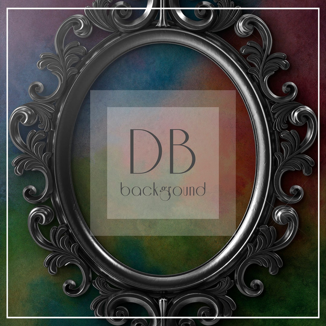 Picture Frame on Rainbow Wall Digital Background | Fine Art Digital ...