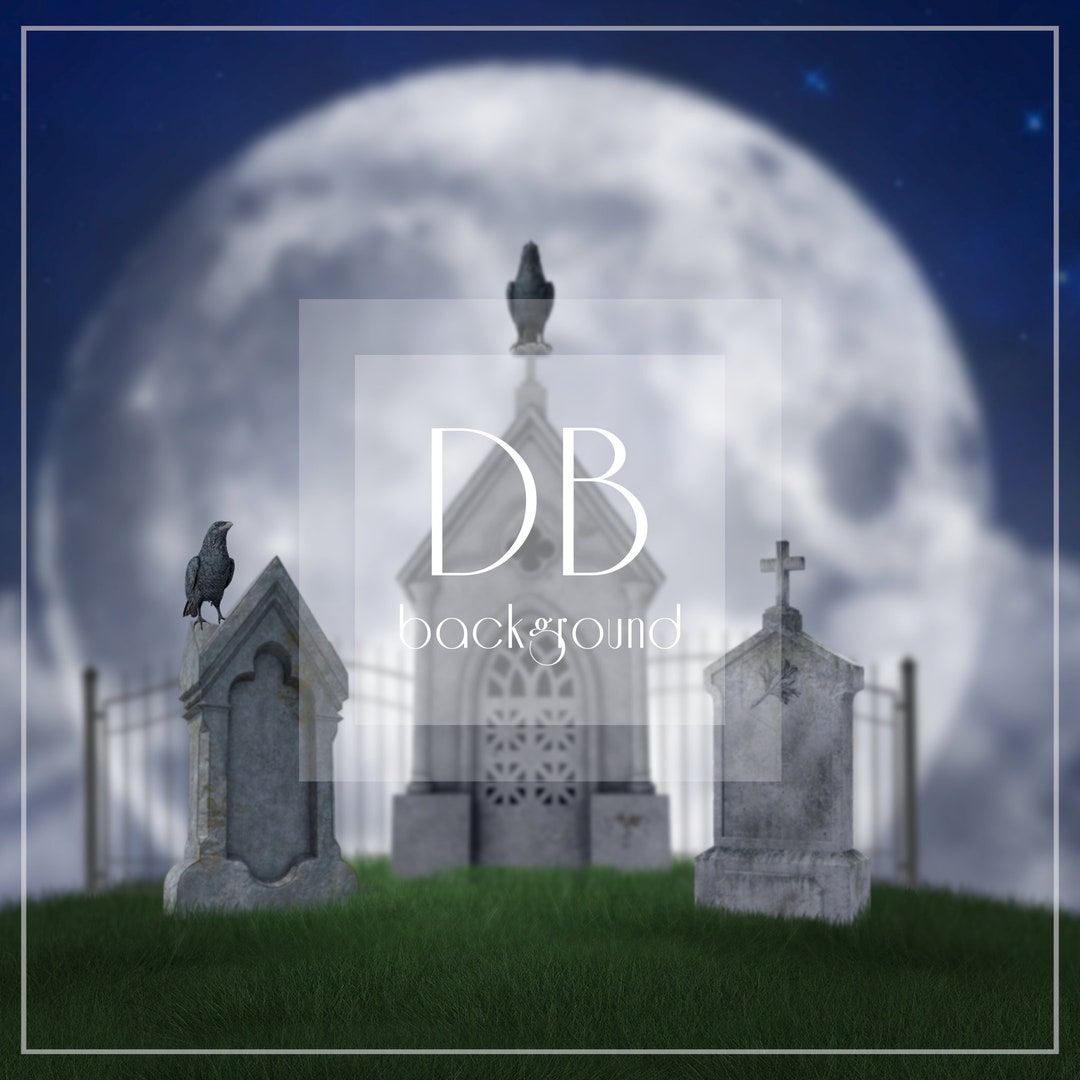 Cemetary Digital Background | Photoshop Digital Background | Halloween ...