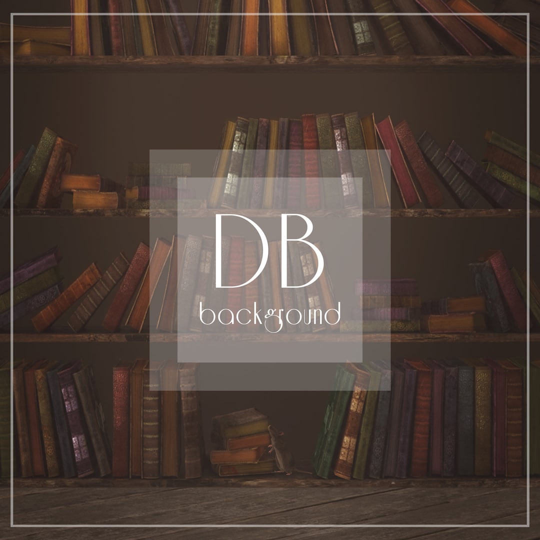 Fantasy Bookcase Digital Background Magical Bookcase Digital Background ...