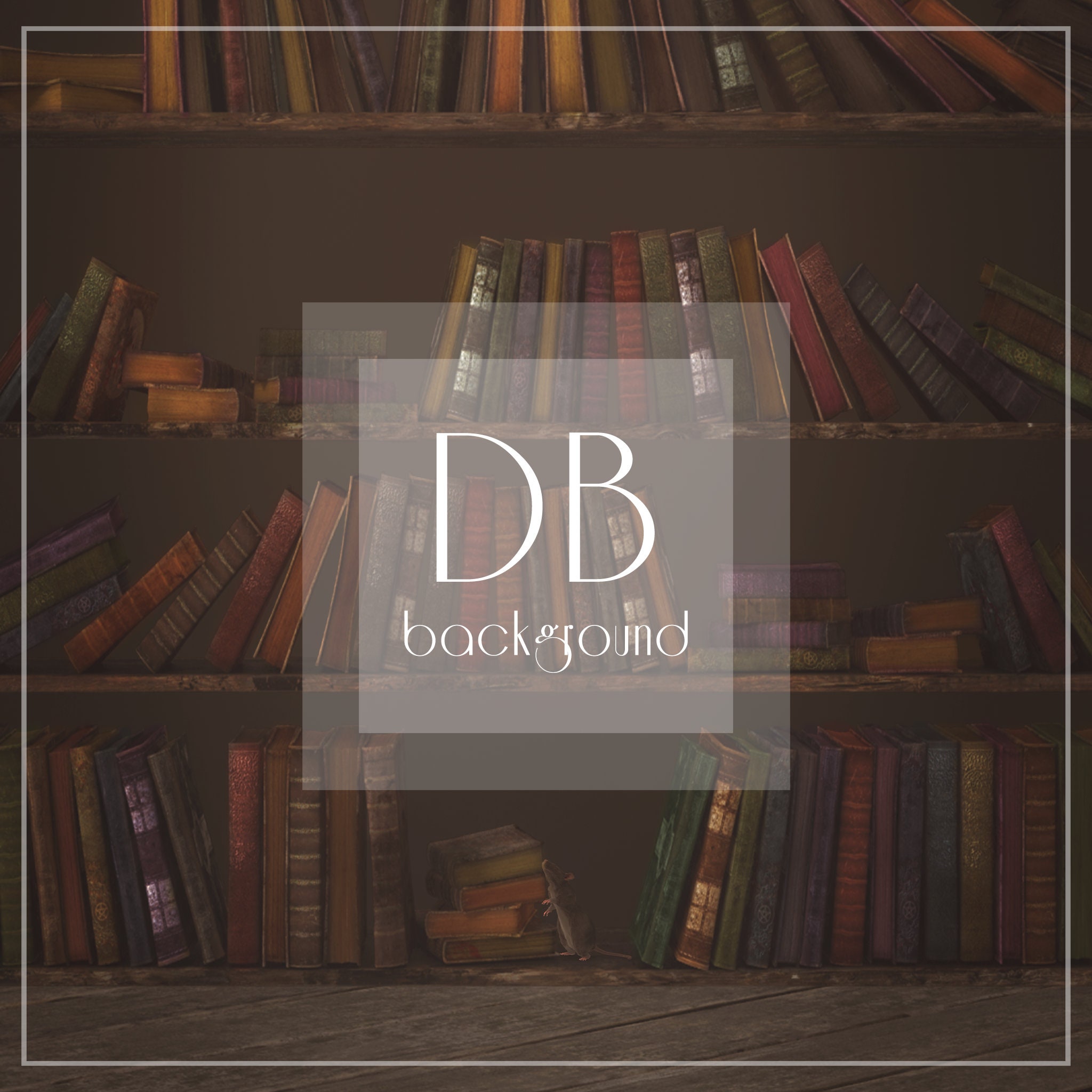 Fantasy Bookcase Digital Background | Magical Bookcase Digital ...