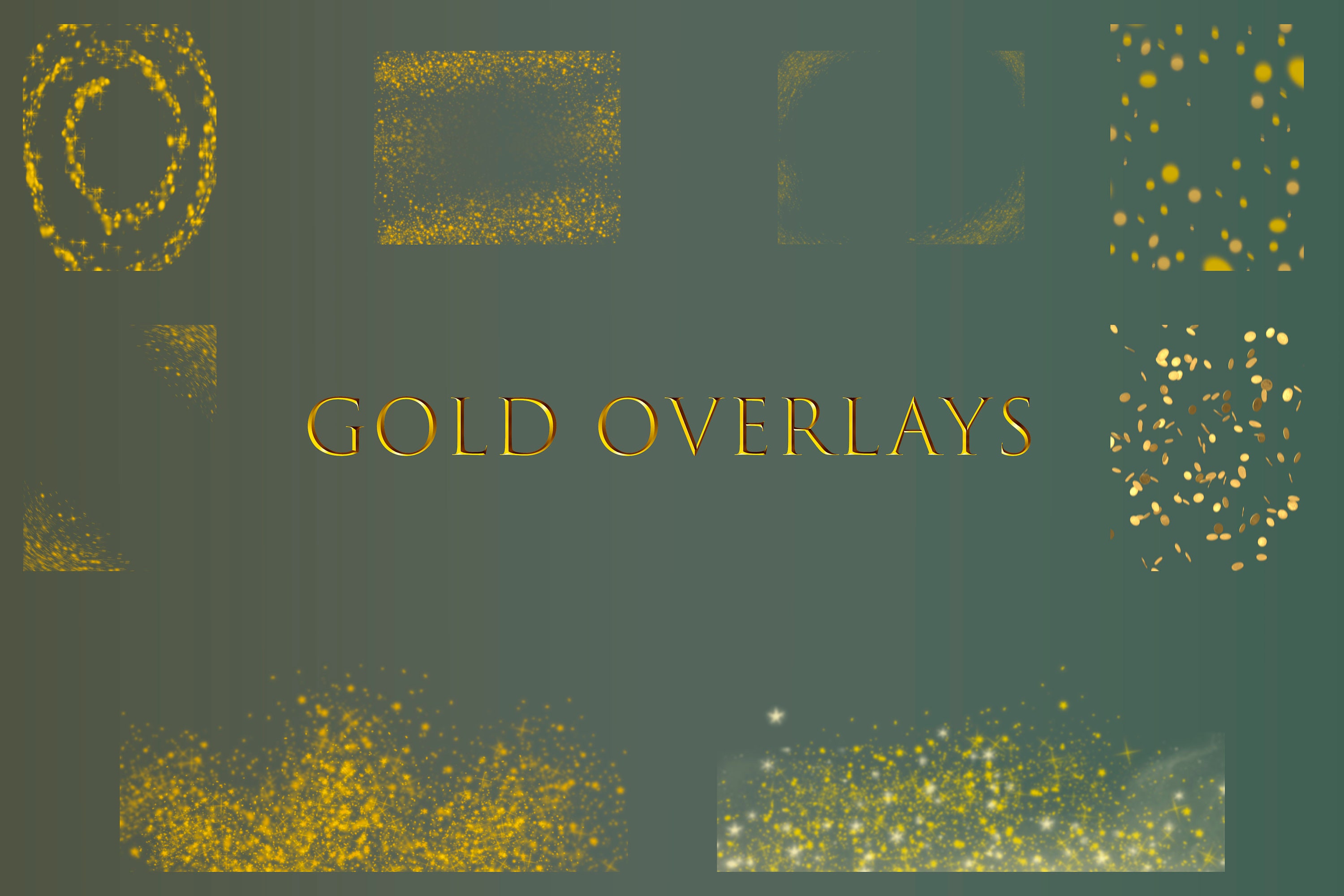Gold Overlays | PNG Overlays | Saint Patrick's Day Overlays | Photo ...