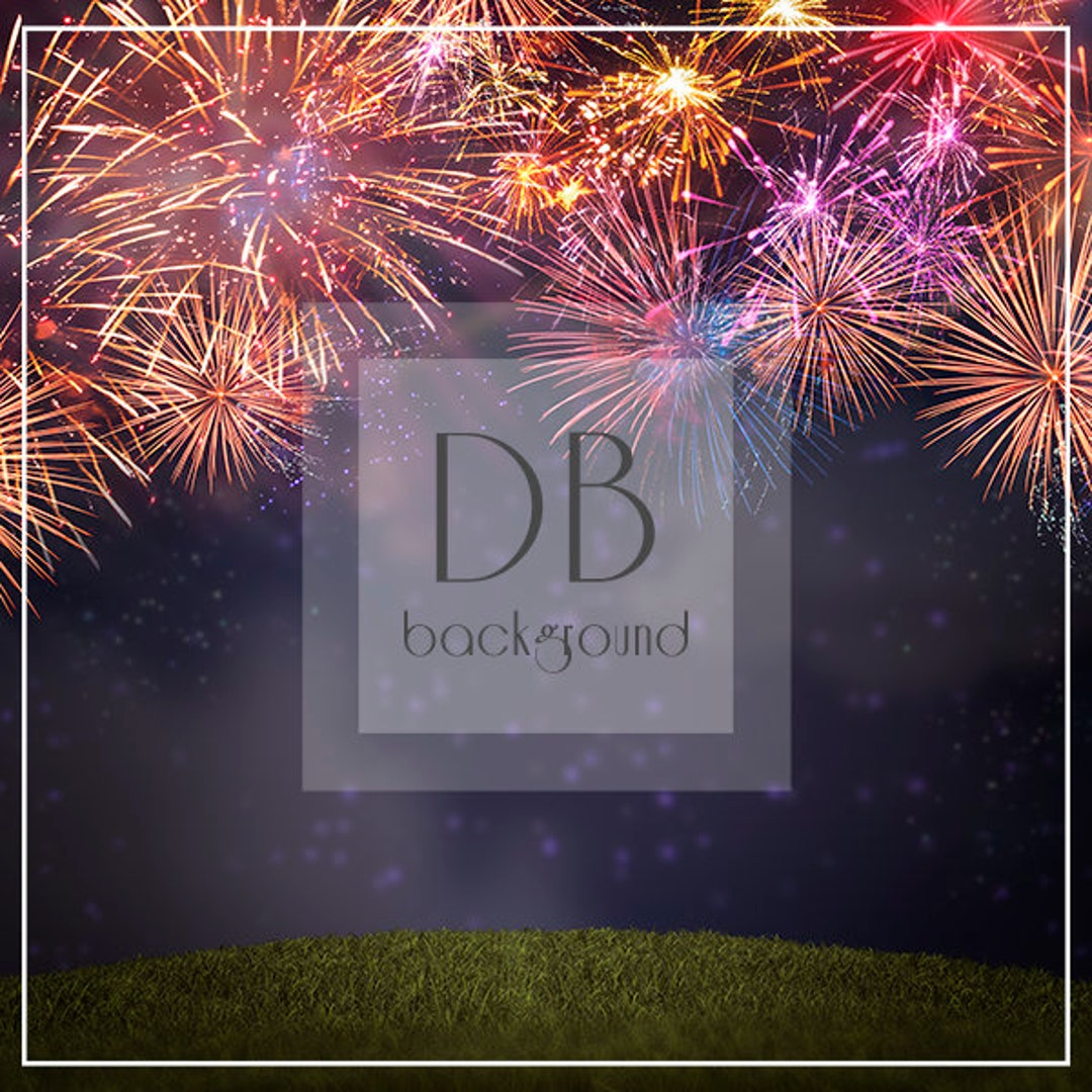 Firework Digital Background | Memorial Day Digital Background | 4th of ...