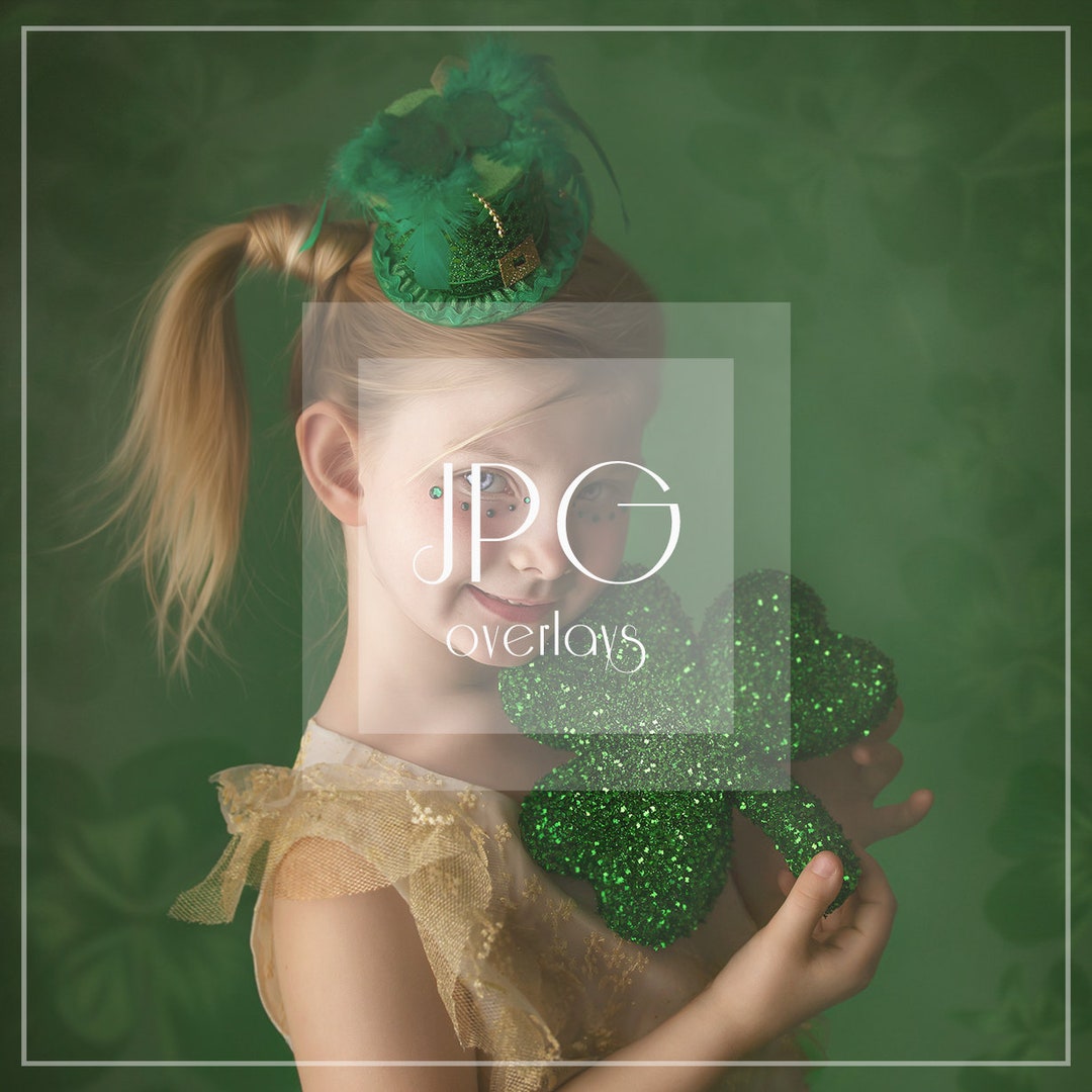 Shamrock Texture Overlays | Fine Art Overlays | Texture Overlays - Etsy