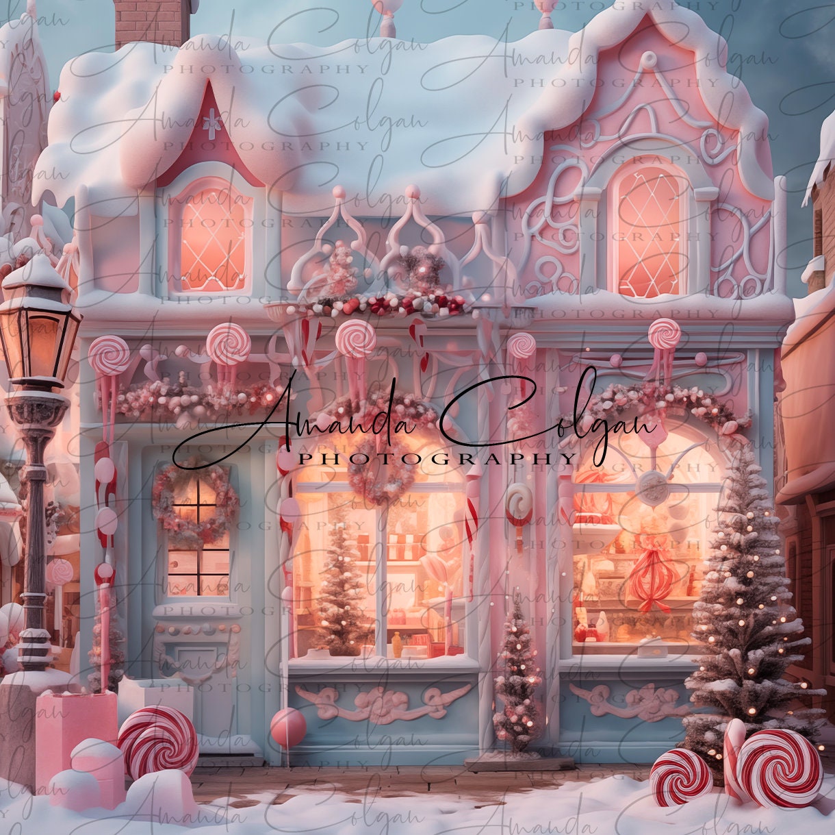 Candy Storefront Digital Background | Candy Store Digital Background ...