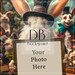 White Rabbit Holding Picture Frame Digital Backdrop | Easter Photo ...