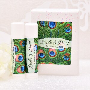 Custom Lip Balm Labels, 30 Peacock Lip Balm Labels, Peacock Party ...