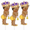 3 Pink Gold African American Princess Centerpieces Birthday Table Decor ...