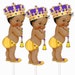 3 Pink Gold African American Princess Centerpieces Birthday Table Decor ...